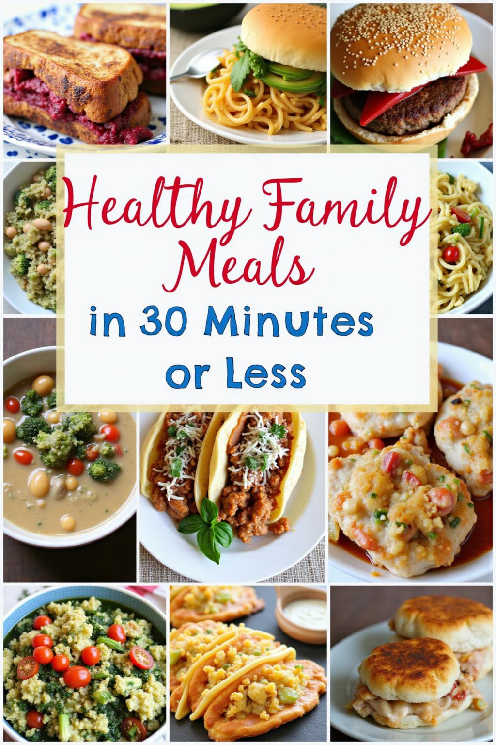 30-Minute Magic: Quick & Nutritious Family Meals for Busy Weeknights ...