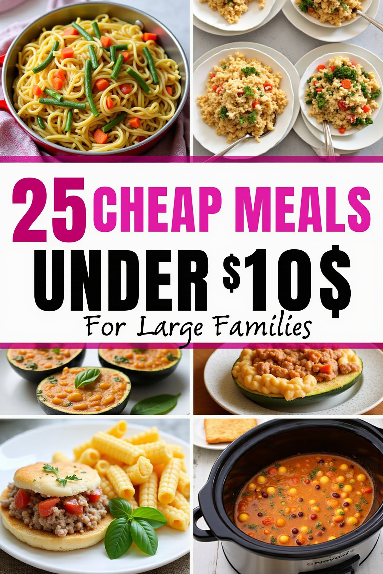 Family Feasts on a Budget: 25 Delicious Meals Under $10 for Big ...