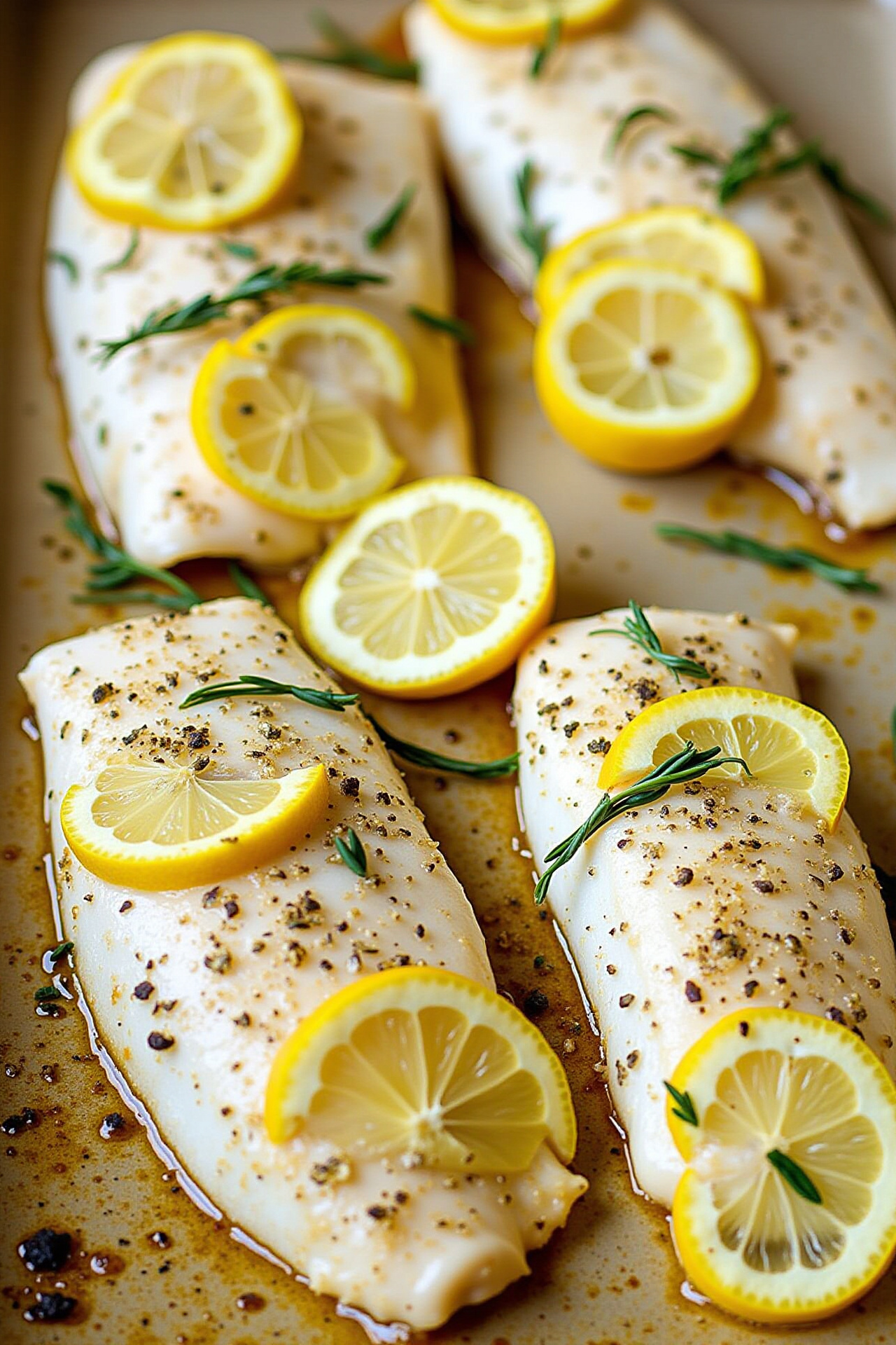 Zesty Simplicity: Lemon Herb Baked White Fish for Effortless Gourmet ...